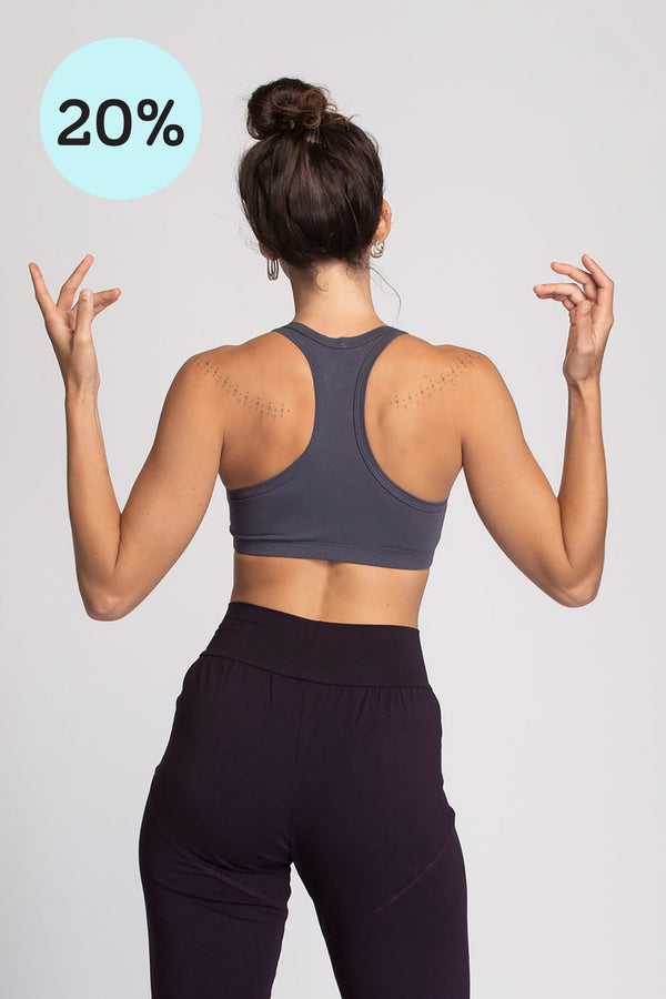 Organic Cotton Racer-Back Bra | Ripple Yoga Wear